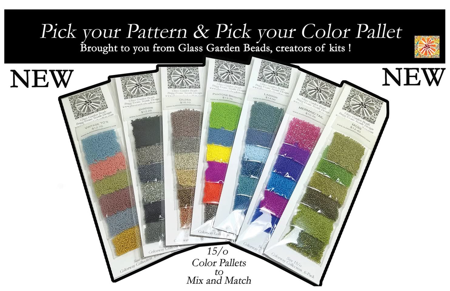 15o Color-Way Palettes – Glass Garden Beads Collective, PLLC
